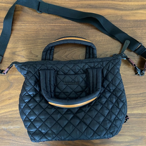 MZ Wallace | Bags | Mz Wallace Small Sutton Deluxe Tote Black Quilted ...